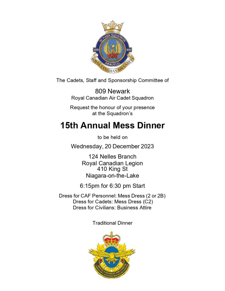809 Newark | Royal Canadian Air Cadet Squadron